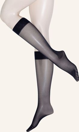 Wolford Fein-Kniestr&uuml;mpfe Satin Touch blau