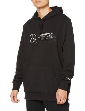 Puma Herren-Kapuzenpullover MAPF1 Mercedes Hoodie, Schwarz, M