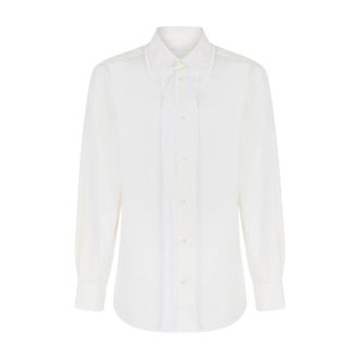 Maison Margiela Baumwollhemd - - Shirts - Herren - Wei&szlig; - L