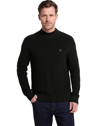 Street One Men Herren Pullover mit Stehkragen