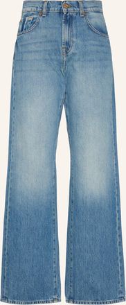 7 For All Mankind Jeans Tess Trouser Wide Leg Fit blau