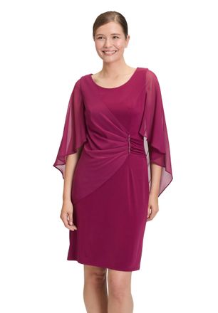 Vera Mont Damen Cocktailkleid mit Raffung 42, Sweet Berry