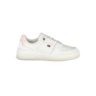 Tommy Hilfiger Wei&szlig;e Schn&uuml;rsneaker mit Kontrastdetail - - Shoes - Damen - Wei&szlig; - 41 EU