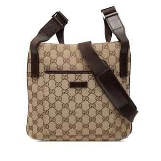 Gucci Sac bandouli&egrave;re en toile Pre-owned - Femme - Pre-owned - Beige - Taille: ONE Size