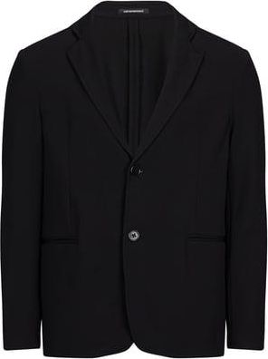 Emporio Armani Blazer droit en jersey
