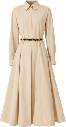 Max Mara Femme, Robes, Beige, Taille: 40 FR Long Shirtdress