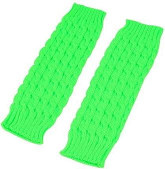 Generic Chaussettes Chauffantes Hommes Ceinture Laine Dough Hosiery Tricot&eacute;e Laine Chaude Jambes Bottes &Eacute;paissies Chaussettes Chauffantes 45 (Vert, Taille uni