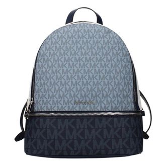 Michael Kors Rhea Fabric Backpack - Femme - Sacs - Bleu - Taille: ONE Size