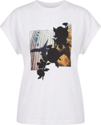 Trussardi T-Shirt aus Baumwolljersey im Regular Fit - - Tops - Damen - Wei&szlig; - XS