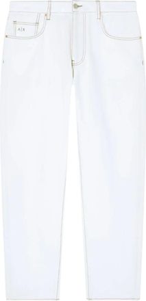 A|X Armani Exchange Homme, Jeans, Blanc, Taille: W33 Jeans Coupe Ample
