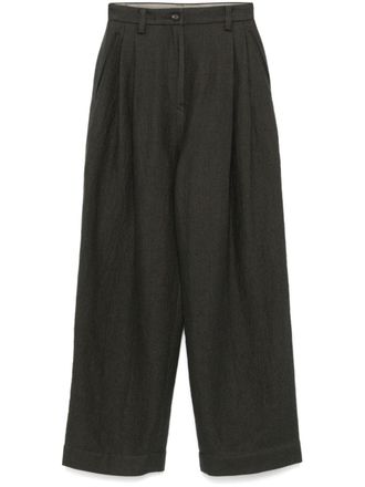 Ziggy Chen pantalon de costume en coton mélangé - Gris