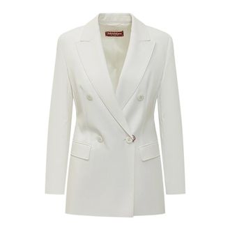 Max Mara Damen, Jacken, Wei&szlig;, LGr&ouml;&szlig;e