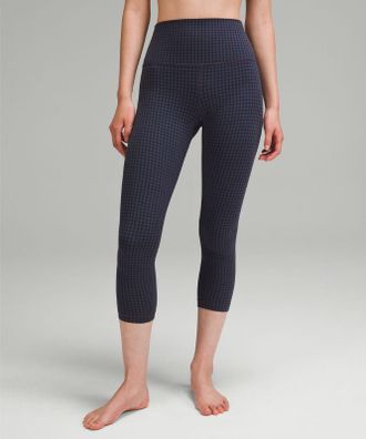 lululemon Pantacourt Align taille haute pour Femmes - 58 cm - Blue/&Eacute; - Taille 14