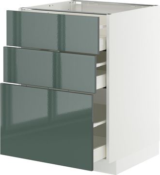 IKEA METOD / MAXIMERA Unterschrank mit 3 Schubladen