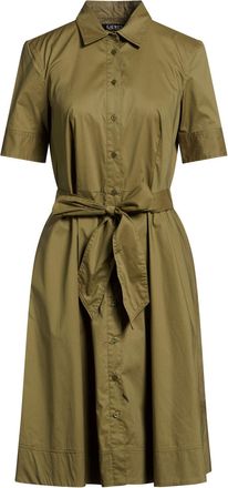 Ralph Lauren COTTON-BLEND SHIRTDRESS