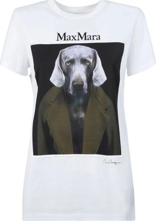 Max Mara T-Shirt Calca - - Tops - Damen - Wei&szlig; - M