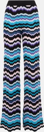 Missoni High-Rise-Schlaghose aus Häkelstrick