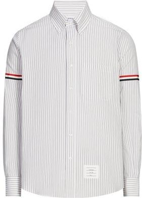 Thom Browne Chemise ray&eacute;e &agrave; brassard