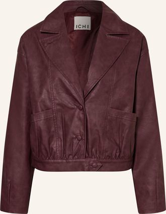 Ichi Blouson Ihkanira In Lederoptik rot
