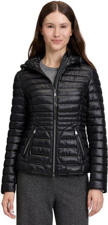 Cartoon Steppjacke Damen Steppjacke mit Reißverschlusstaschen