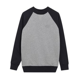 Miu Miu Sweatshirt mit Rundhalsausschnitt im Color-Blocking-Design - - Sweatshirts & Hoodies - Damen - Grau - S