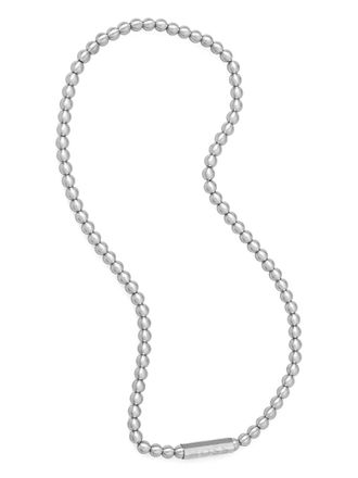 BOSS collier &agrave; perles - Argent