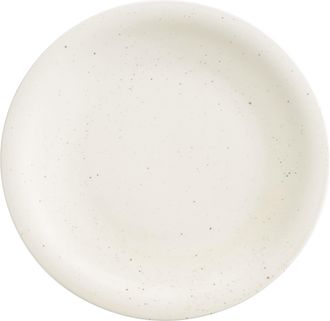 Kahla Homestyle Brotteller 16 cm natural cotton cremefarbenes Geschirr aus Porzellan mit Steingut- und Keramiklook kleiner Teller flacher Vorlagenteller Des