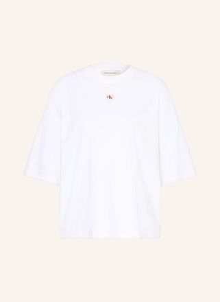 Calvin Klein Jeans Oversized-Shirt weiss