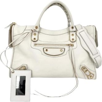 Balenciaga Pre-owned Sac bandouli&egrave;re vintage - Femme - Pre-owned - Blanc - Taille: ONE Size