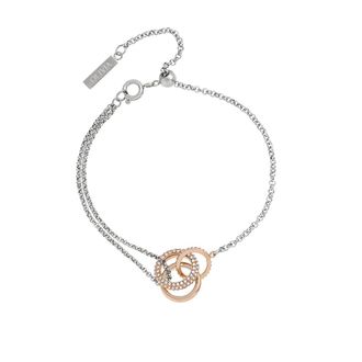 Olivia Burton Gliederarmband für Damen Kollektion CRYSTAL aus Edelstahl mit Charms, Verziert mit Kristallen - 24100006