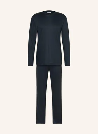 Zimmerli Schlafanzug Sustainable Luxury blau