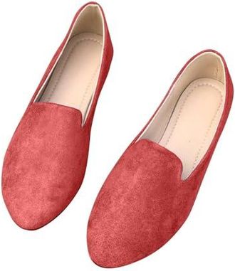 Generic Mocassins pour femme - Chaussures plates d&eacute;contract&eacute;es &agrave; enfiler - Couleur unie - Confortables - L&eacute;g&egrave;res - Polyvalentes - &Eacute;l&eacute;gantes - Chaussures de ma