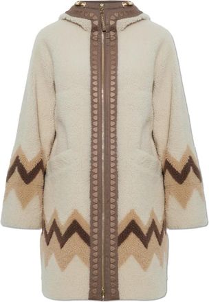 Bogner Niva L Shearling Coat - - Jackets - Damen - Beige - M