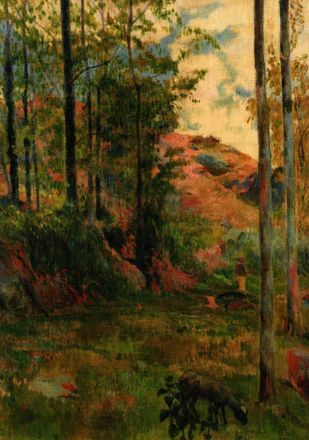 Generic Kunstkarte Paul Gauguin Landschaft bei Pont-Aven