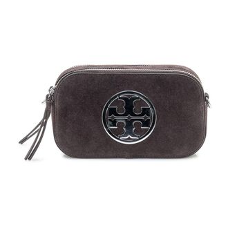 Tory Burch Femme, Sacs, Brun, Taille: ONE Size Mini sac bandouli&egrave;re Miller en daim