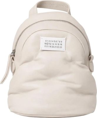 Maison Margiela Femme, Sacs, Blanc, Taille: ONE Size Glam Slam Backpack