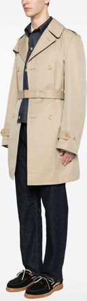 Junya Watanabe Cotton Double-Breasted Coat - Beige