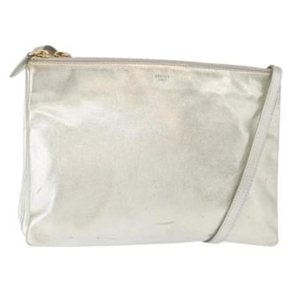 Celine Sac bandouli&egrave;re en cuir Pre-owned - Femme - Pre-owned - Gris - Taille: ONE Size