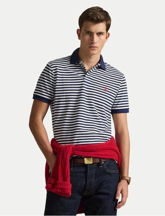 Polo Ralph Lauren Poloshirt 710956682500 Dunkelblau Slim Fit