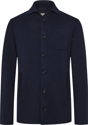 Maurizio Baldassari Leichtes Overshirt aus extrafeiner Schurwolle in