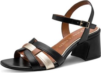 Marco Tozzi Femme Sandale mit Absatz 2-28337-44 Talon, Noir/Comb, 37 EU