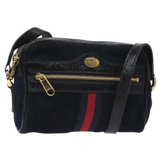 Gucci Pre-owned Wildleder gucci-taschen - - Pre-owned - Damen - Blau - ONE SIZE