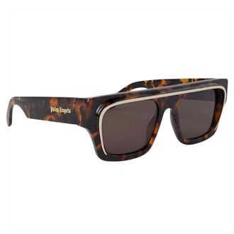 Palm Angels Salton Rechteck-Sonnenbrille f&uuml;r Herren, Azetat, Nylon (Braun)