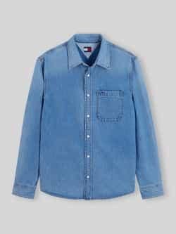 Tommy Jeans Regular Fit Jeanshemd aus reiner Baumwolle