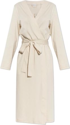 Hanro Femme, V&ecirc;tements de nuit et de d&eacute;tente, Beige, Taille: 38 FR Belen Peignoir en Coton