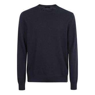 Fay Round-Neck Strickwaren - - Knitwear - Herren - Blau - L