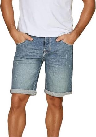 Riverso RIVTom Short en Jean pour Homme Coupe Droite en Denim Bermuda en Coton Noir Gris Bleu W30 - W42 - Denim Bleu Clair (L164) - W31