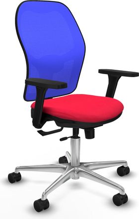 Piqueras y Crespo Jorquera verstellbarer Schreibtischstuhl mit 3D-Armen, h&ouml;henverstellbare Lendenwirbelst&uuml;tze, ausgestattet mit Syncro/Traslack und injiziertem Schaumst