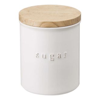 Yamazaki Tableware Yamazaki Ceramic Sugar Canister Keramikbeh&auml;lter f&uuml;r Zuhause - Aufbewahrungsbeh&auml;lter f&uuml;r trockene Lebensmittel, K&uuml;che, Keramik, Lebensmittelaufbewahrun
