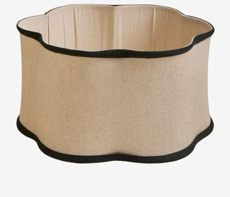 Sklum Écran pour lampe Ø45 cm en coton Philipa SKLUM Naturel- Noir